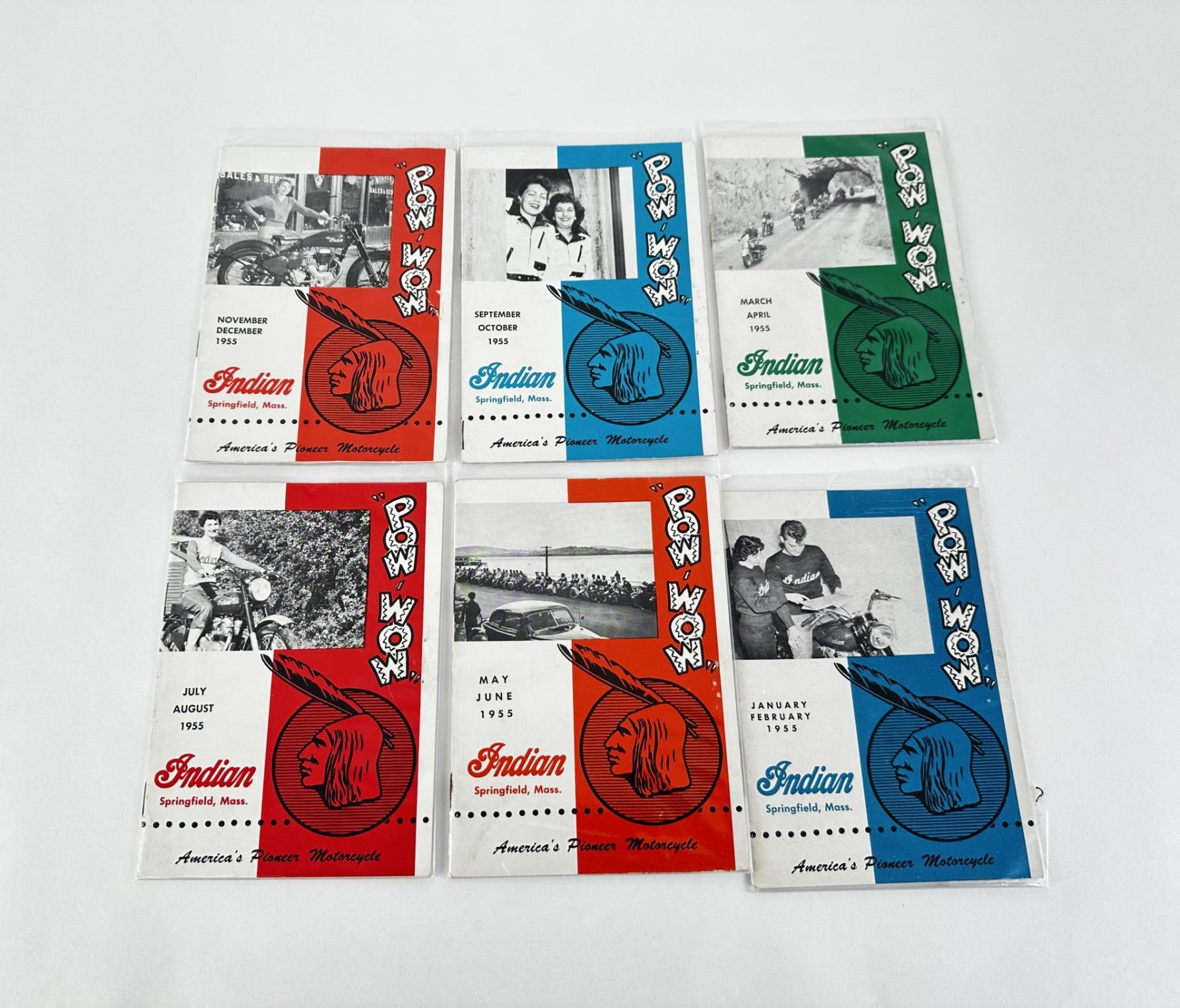1955 Indian Motorcycles Pow Wow Magazines