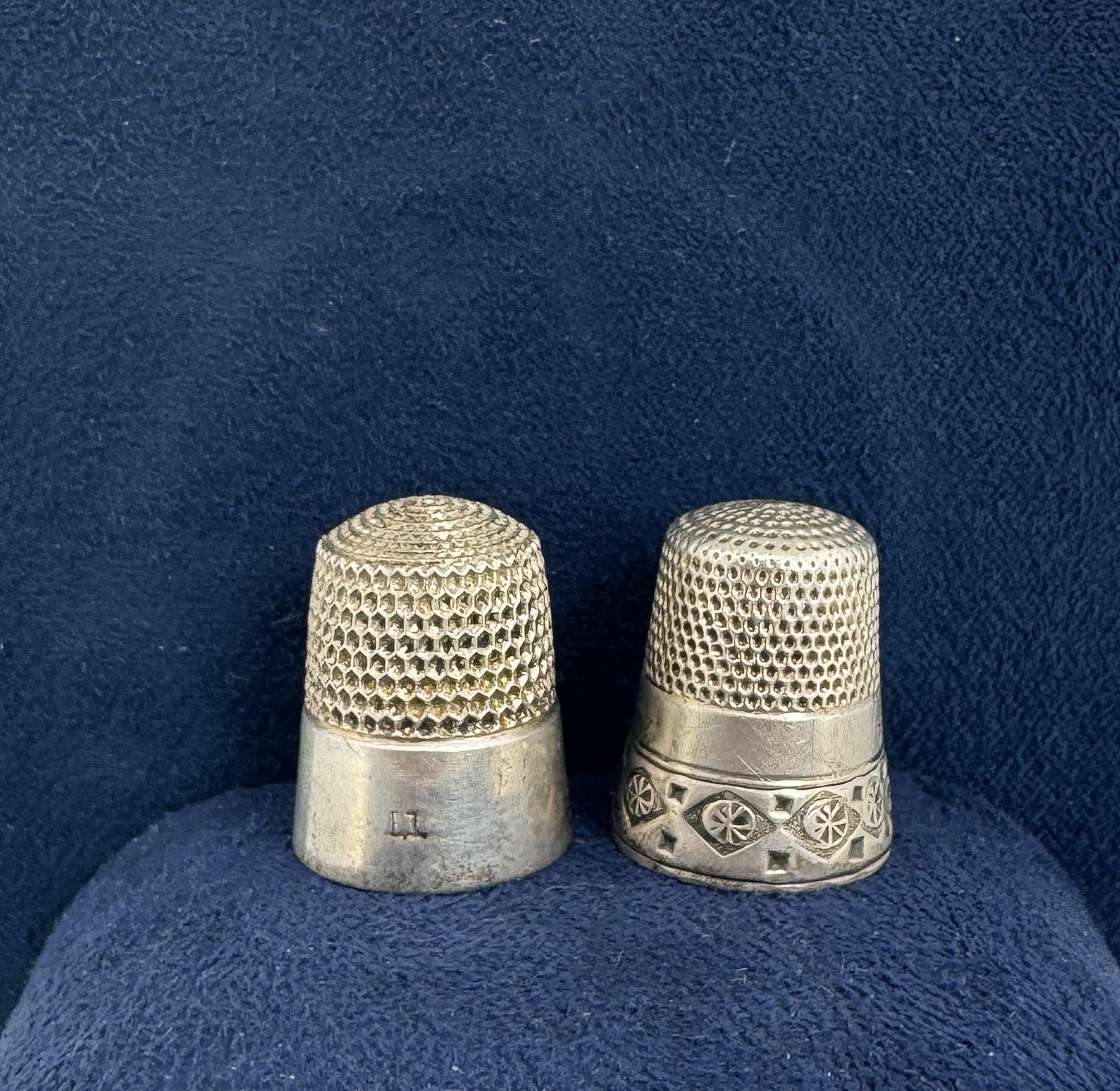 Antique Sterling Silver Thimbles