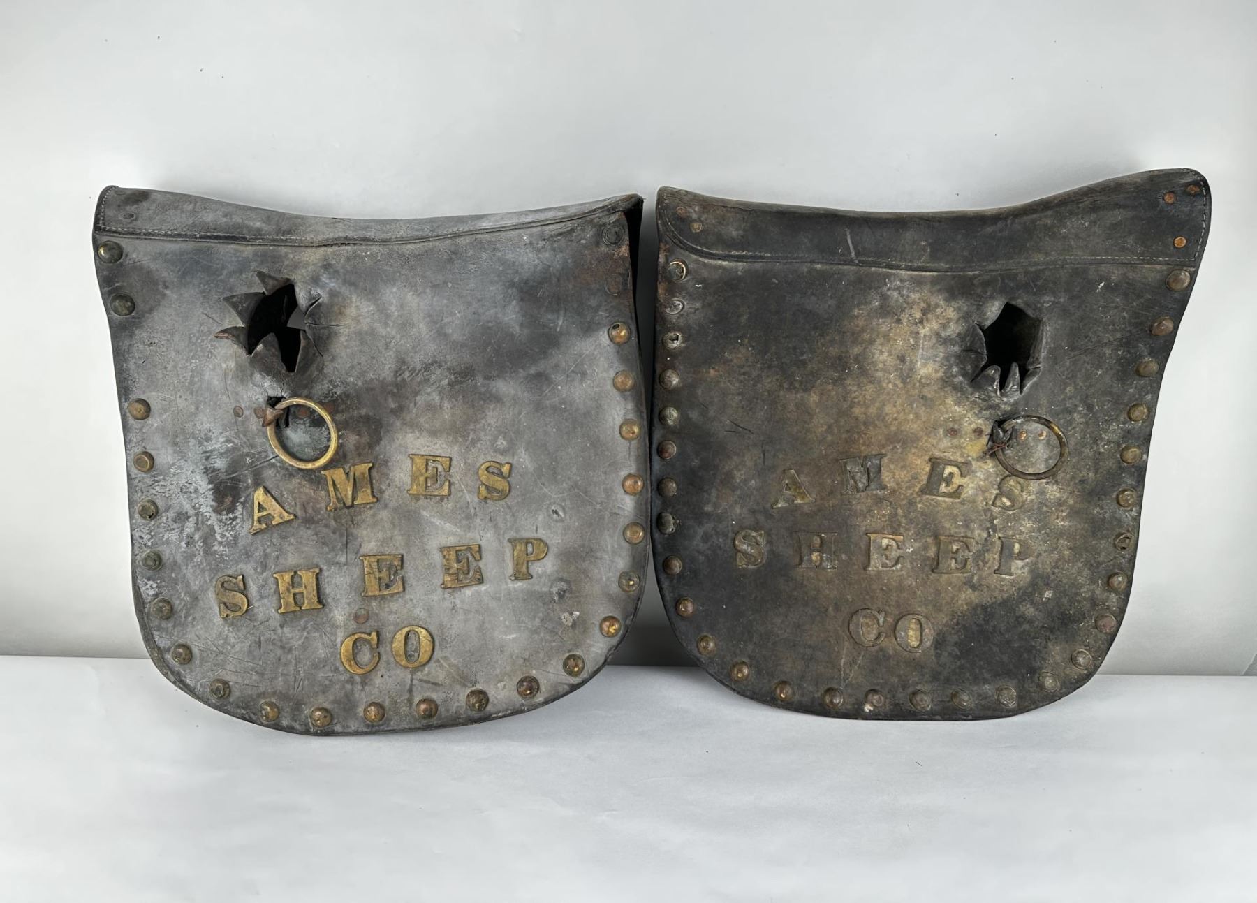 Early Montana Ranch Leather Draft Horse Pads