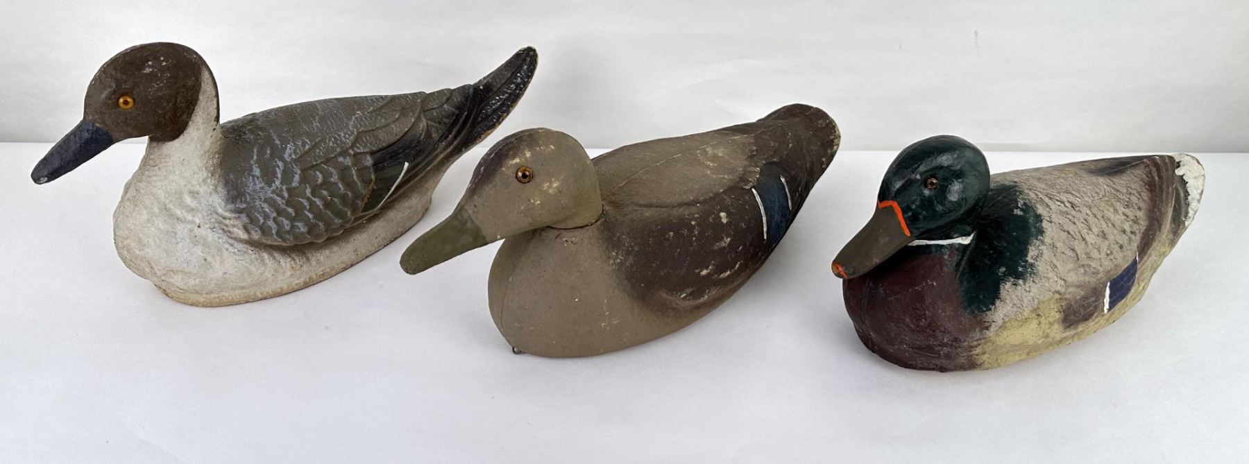 Group Of Fiber Duck Decoys