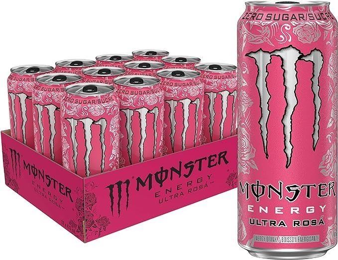 Lot of 1 Case of Monster Energy Ultra Rosa - 12 Cans (473ml) - New Sealed!