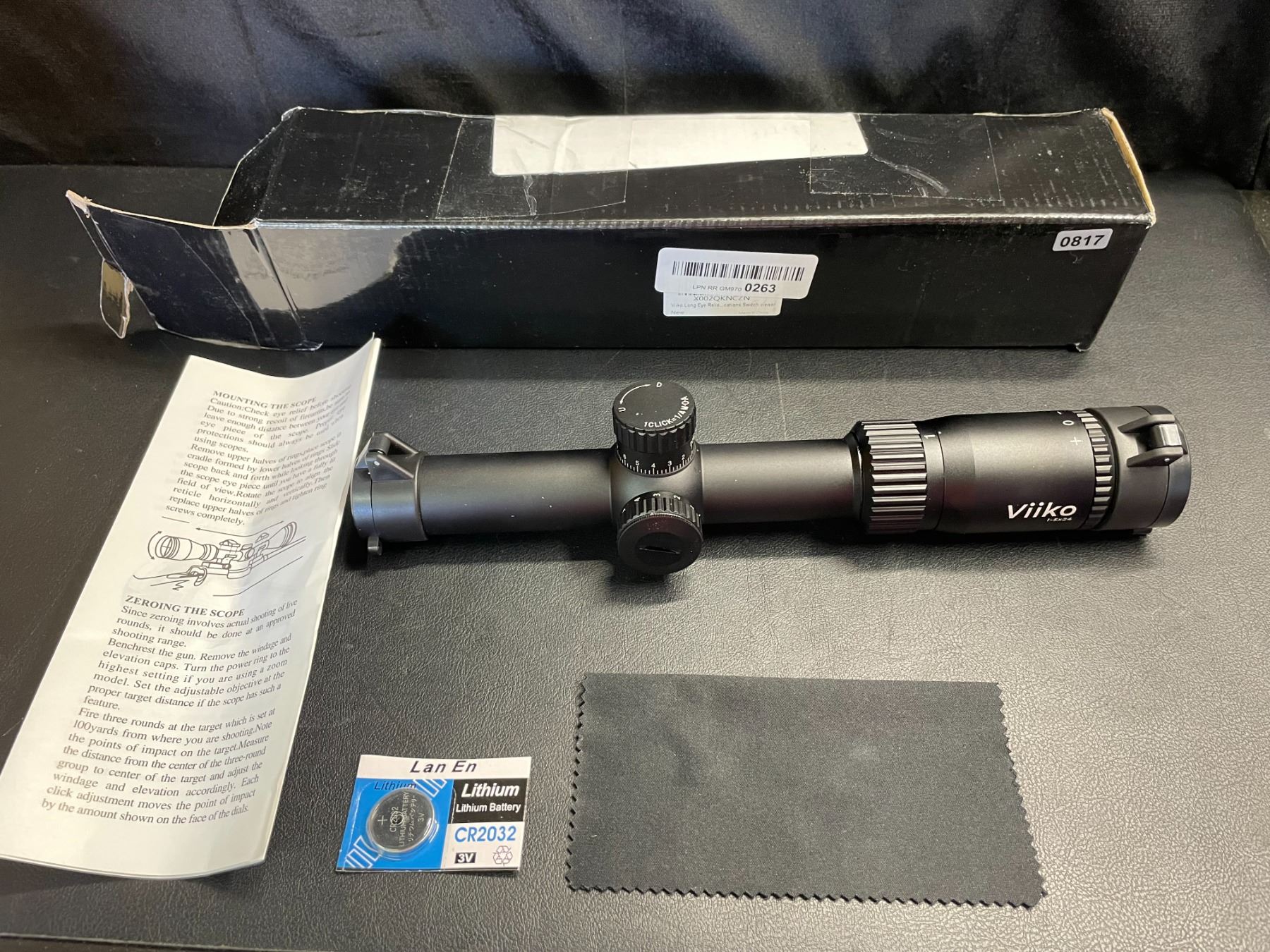 Lot of 1 Viiko 1-5x24 Rifle Scope - BRAND NEW!