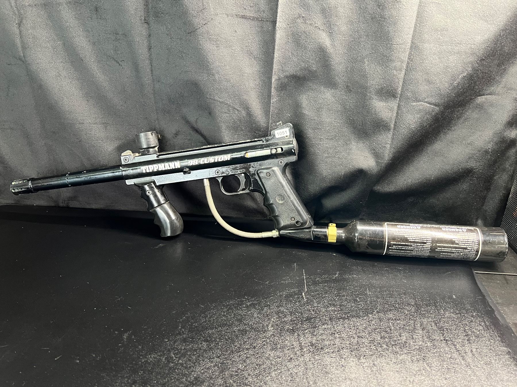 Lot of 1 Tippmann 98 Custom Paintbal Gun with CO2 Canister - Used