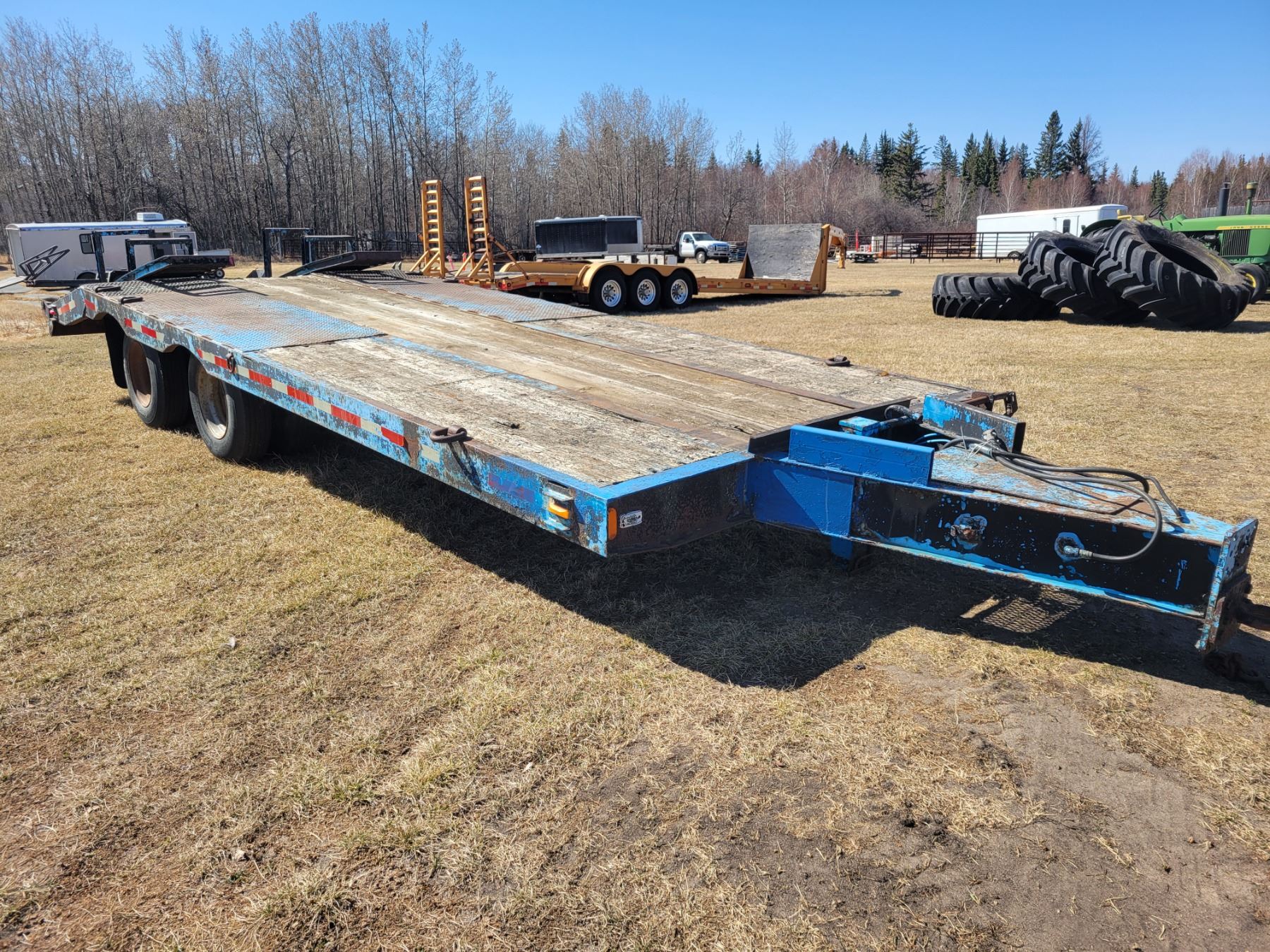 Scona Tandem Dual Axle trailer, on air, pindle hitch, 19 foot deck. 40 ...