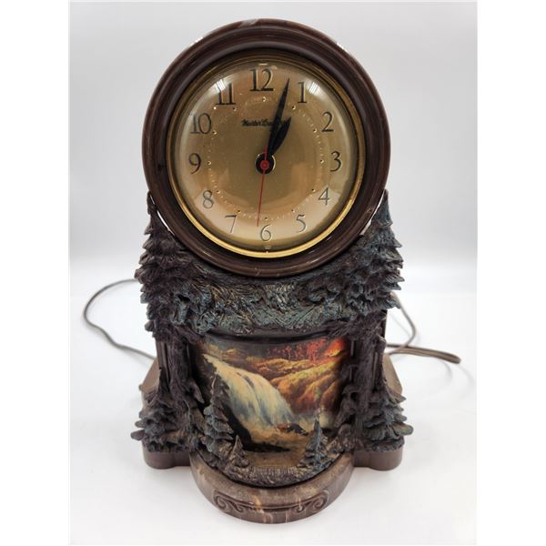 Vintage Mastercrafter Lighted Motion Waterfall Electric Clock