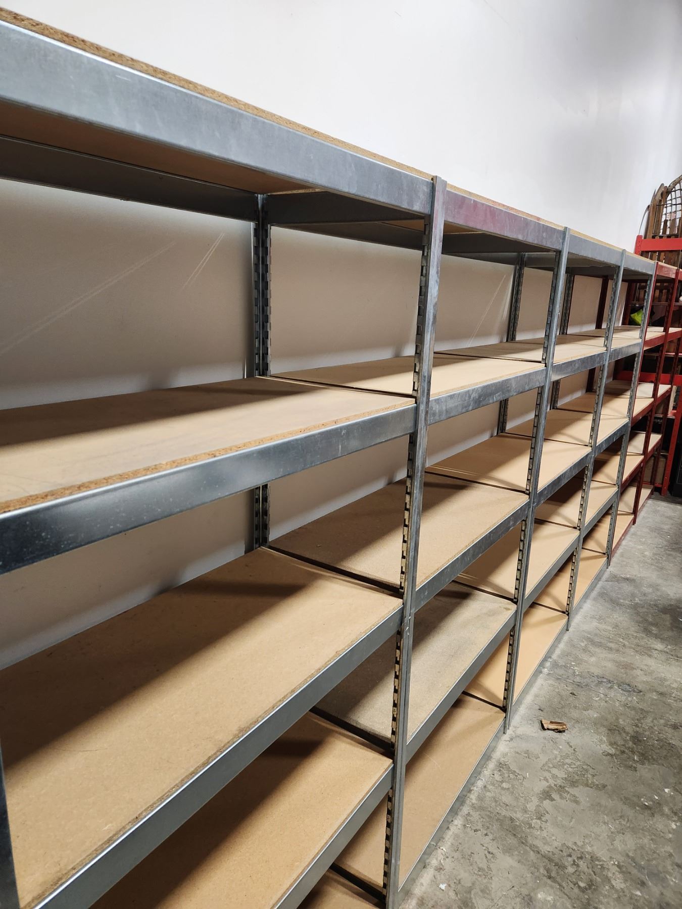 6 Metal Shelving Units