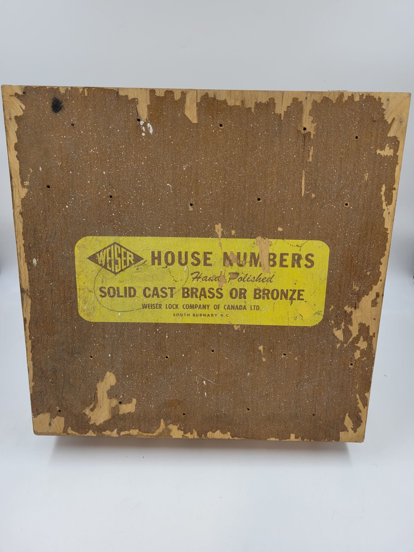 Vintage Weiser House Numbers Display