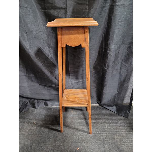 Vintage Tall Wood Plant Stand/Table