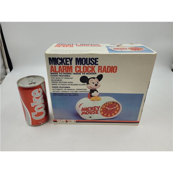 Vintage Mickey Mouse Alarm Clock Radio