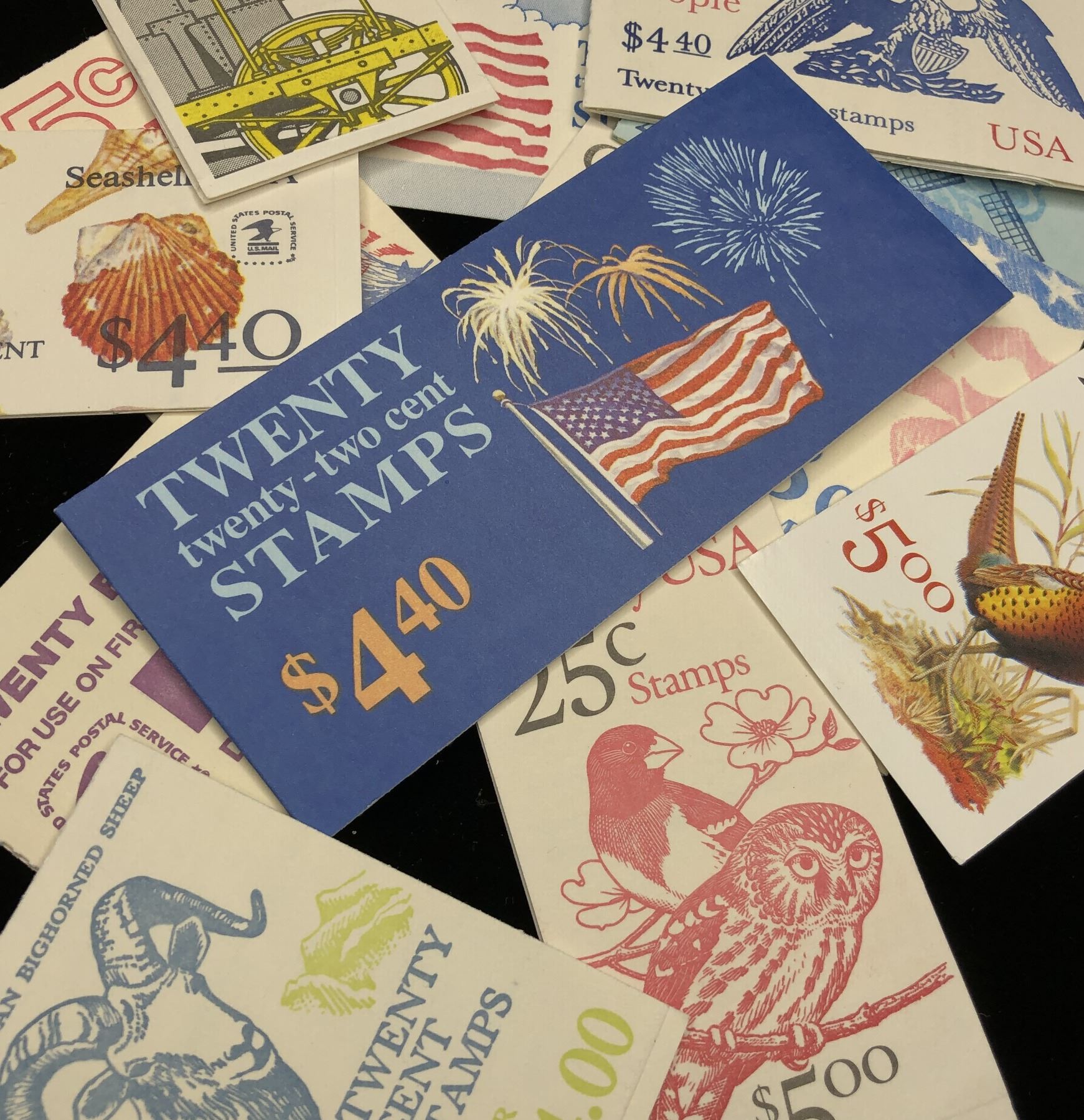 Fifteen (15CT) Unexploded US Booklet Stamps