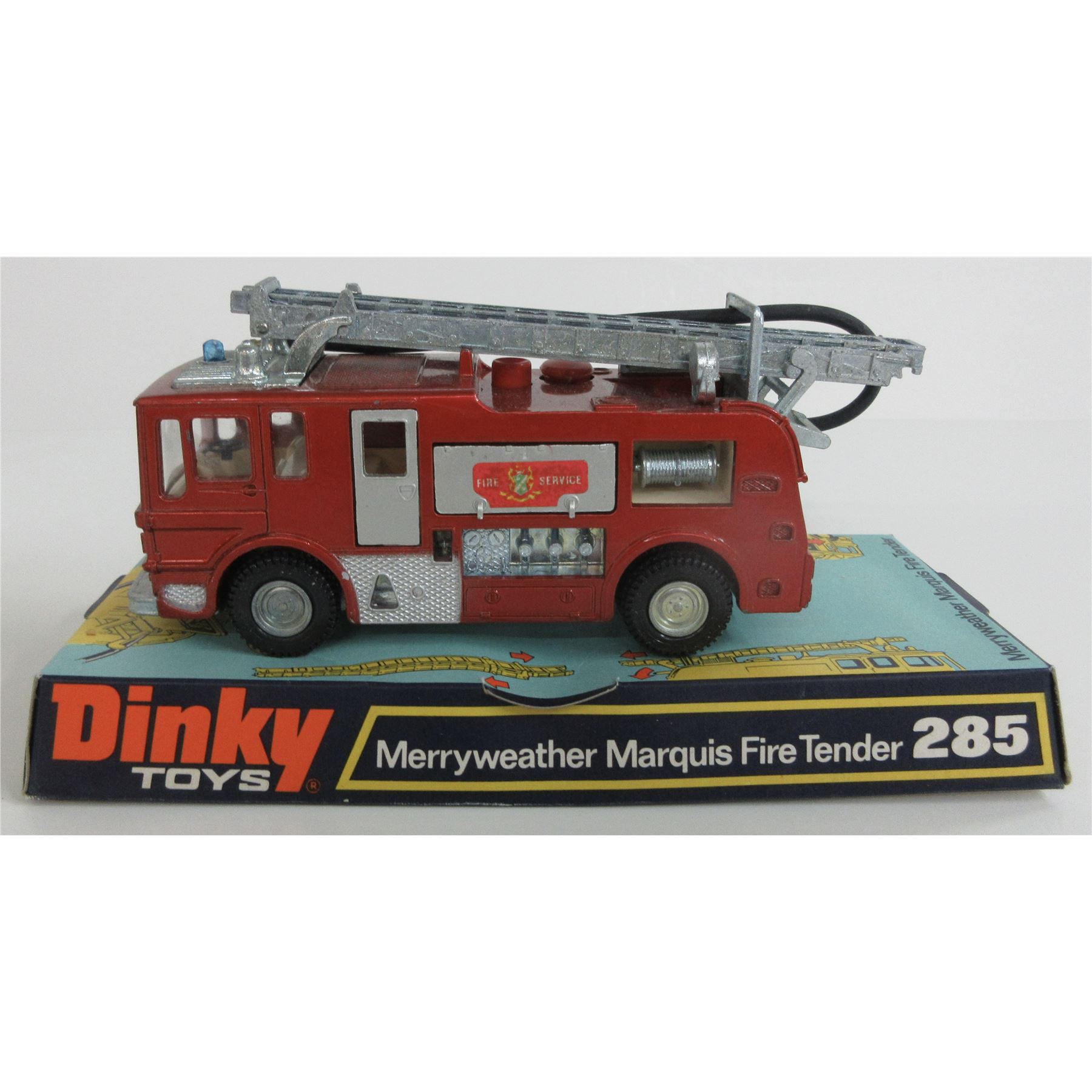 Dinky Toy Merryweather Marquis Fire Tender No. 285 - with cardboard bottom
