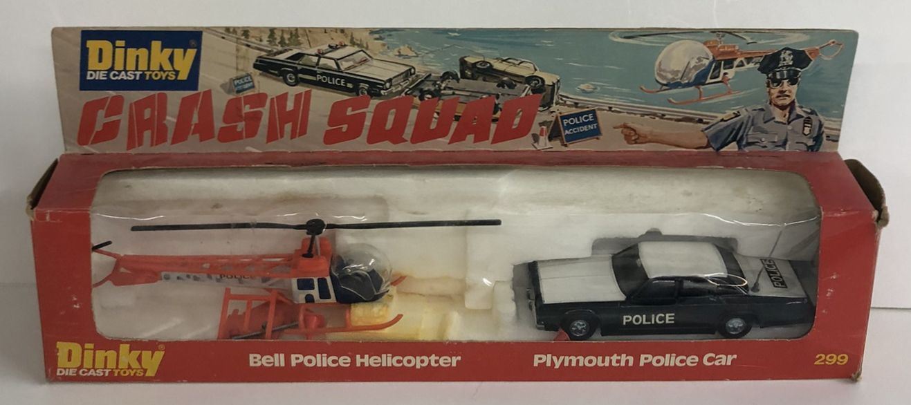 Dinky Toy Police Crash Squad No. 299 - Bell Police Helicopter and ...