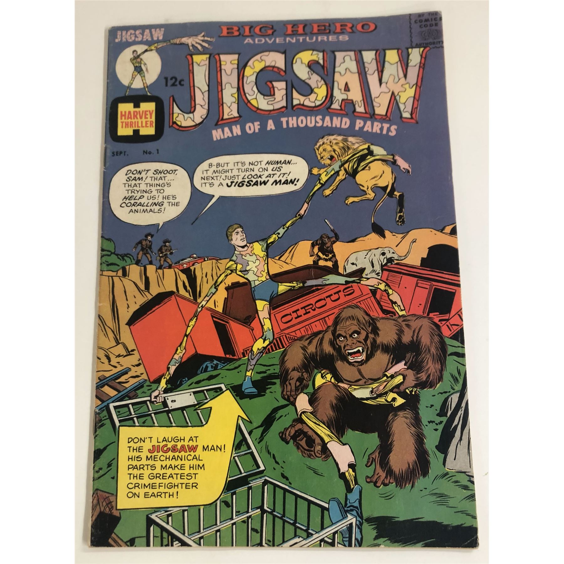 Harvey Thriller Big Hero Adventures Jigsaw Man of a Thousand Parts 12 ...