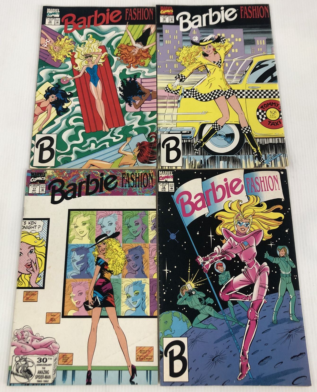 Marvel Comics Barbie Fashion Comic Lot of 4