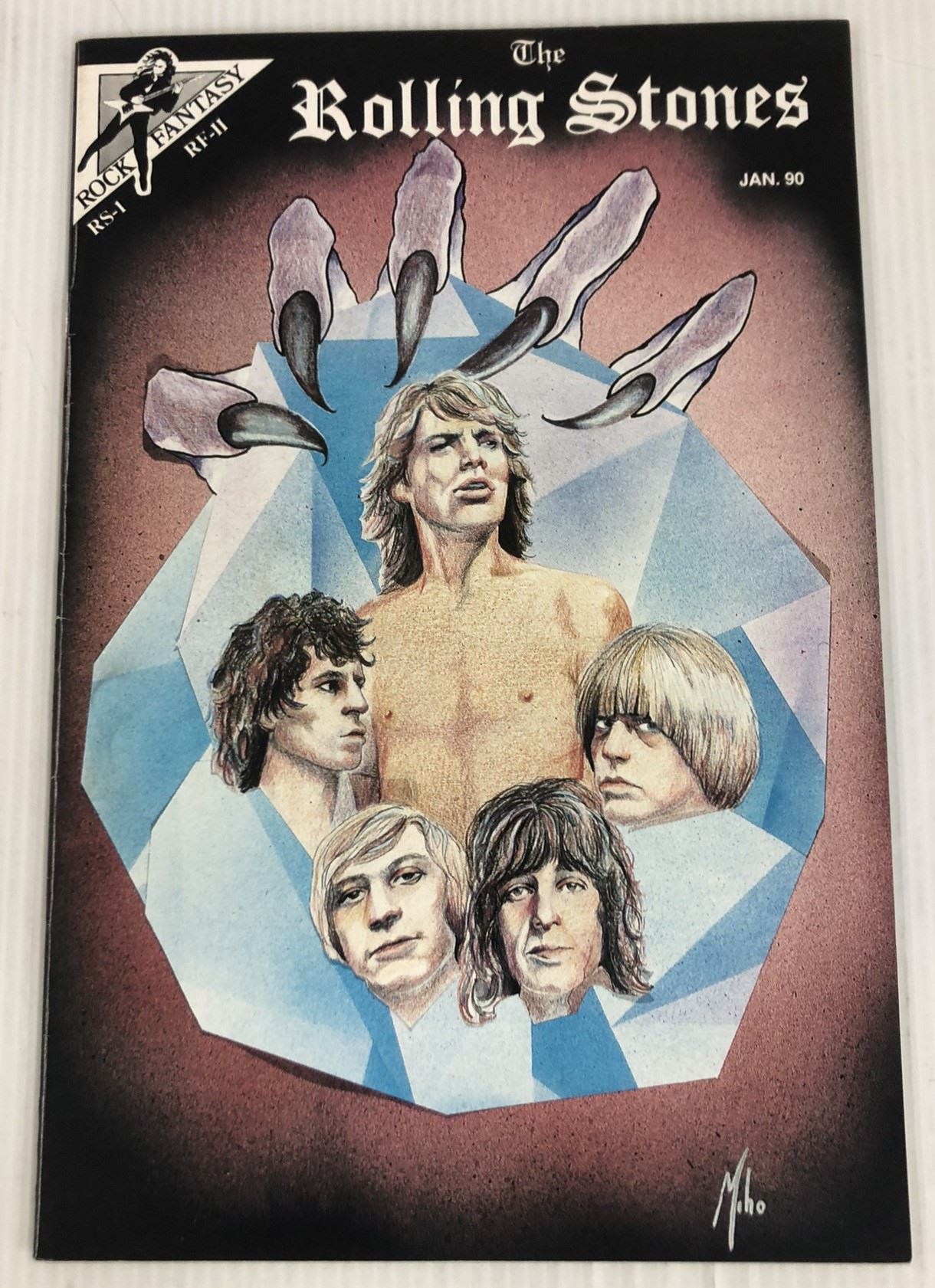 Rock Fantasy Comics The Rolling Stones Jan. 90 Comic