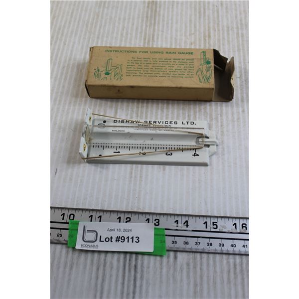 Metal Dighaw Services Massey Ferguson Rain Gauge With Original Box Bodnarus Auctioneering