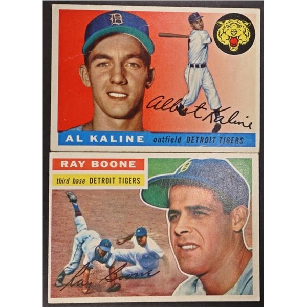 1955(A KALINE)&1956(R BOONE) TOPPS BASEBALL CARDS