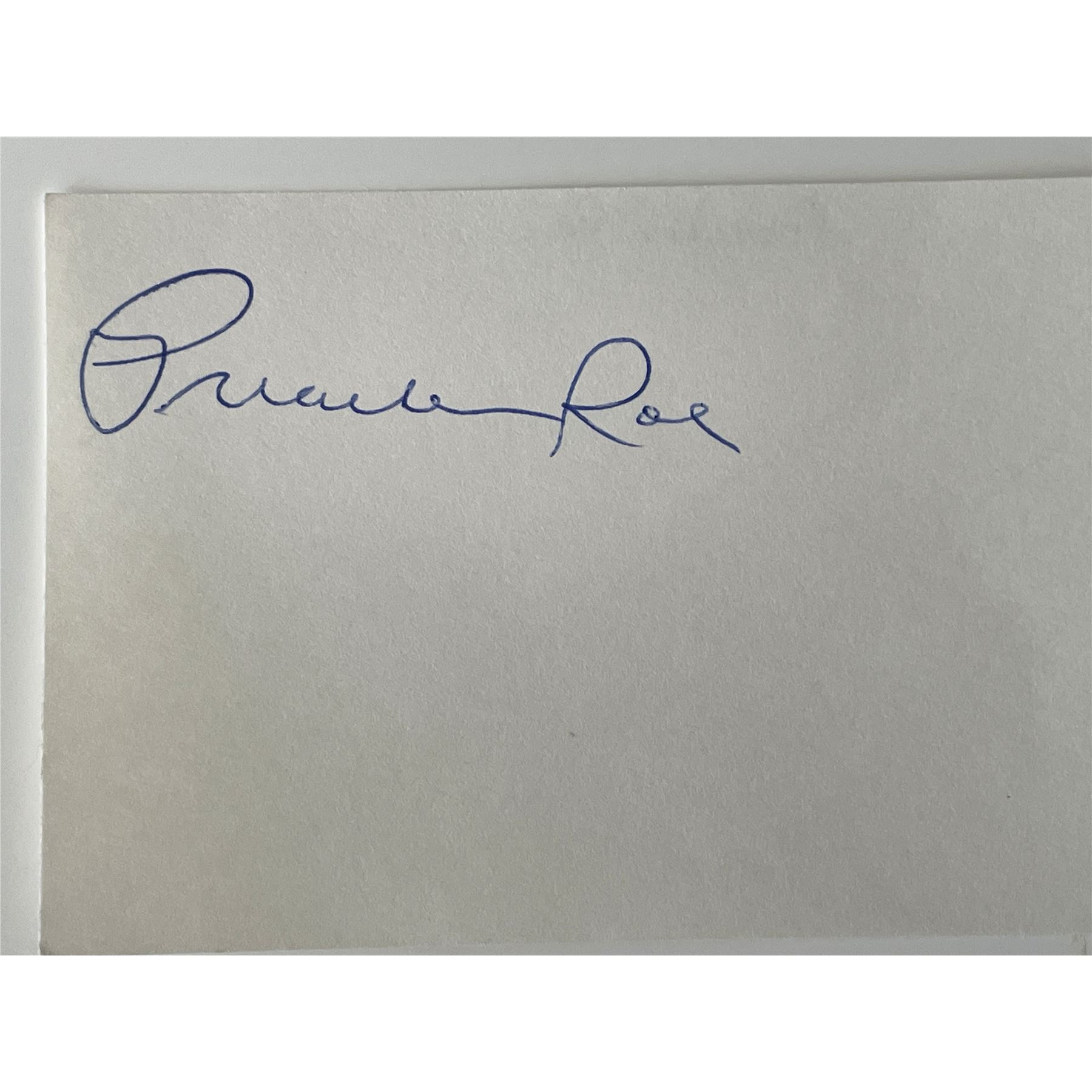 MLB Preacher Roe original signature cut