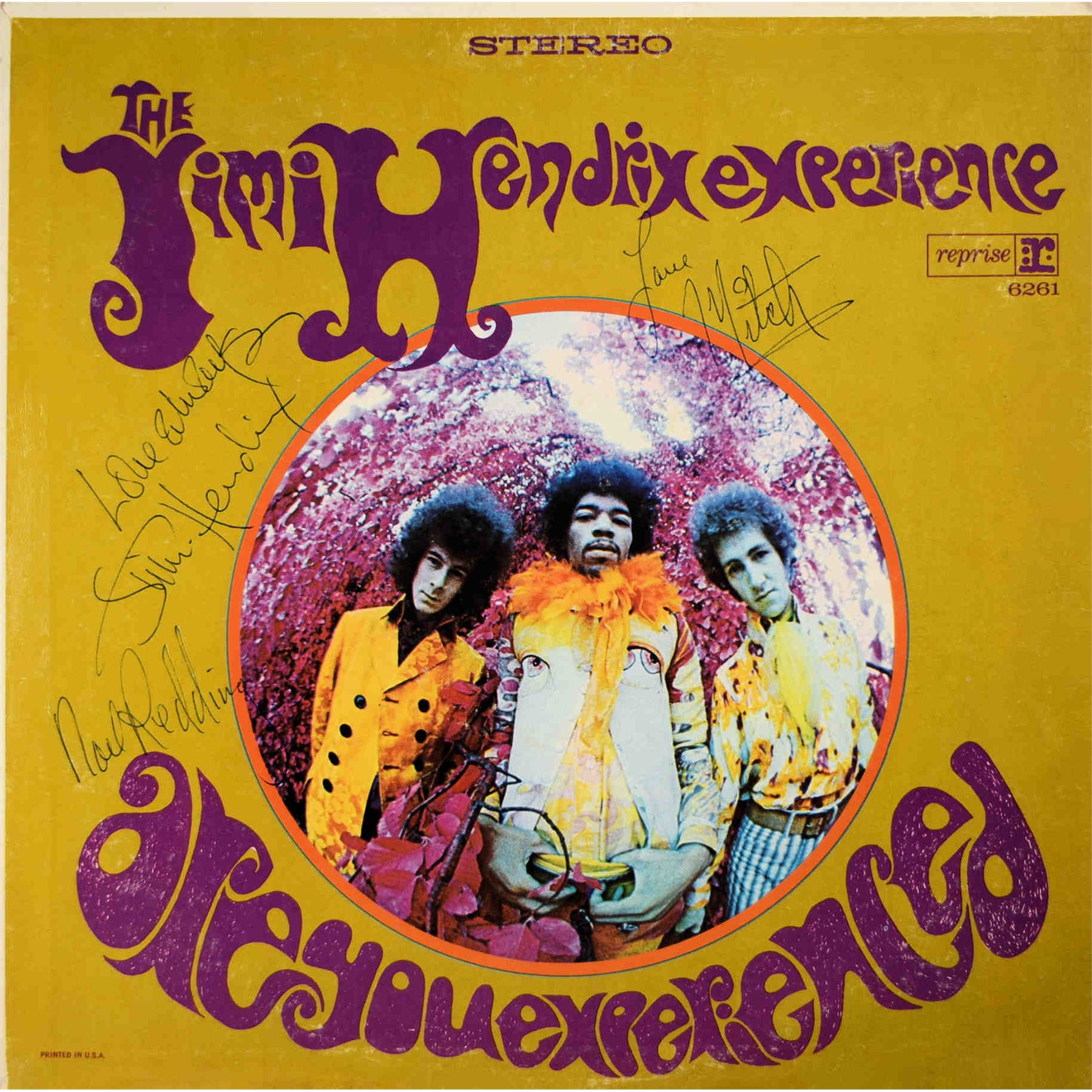 Jimi Hendrix signed album