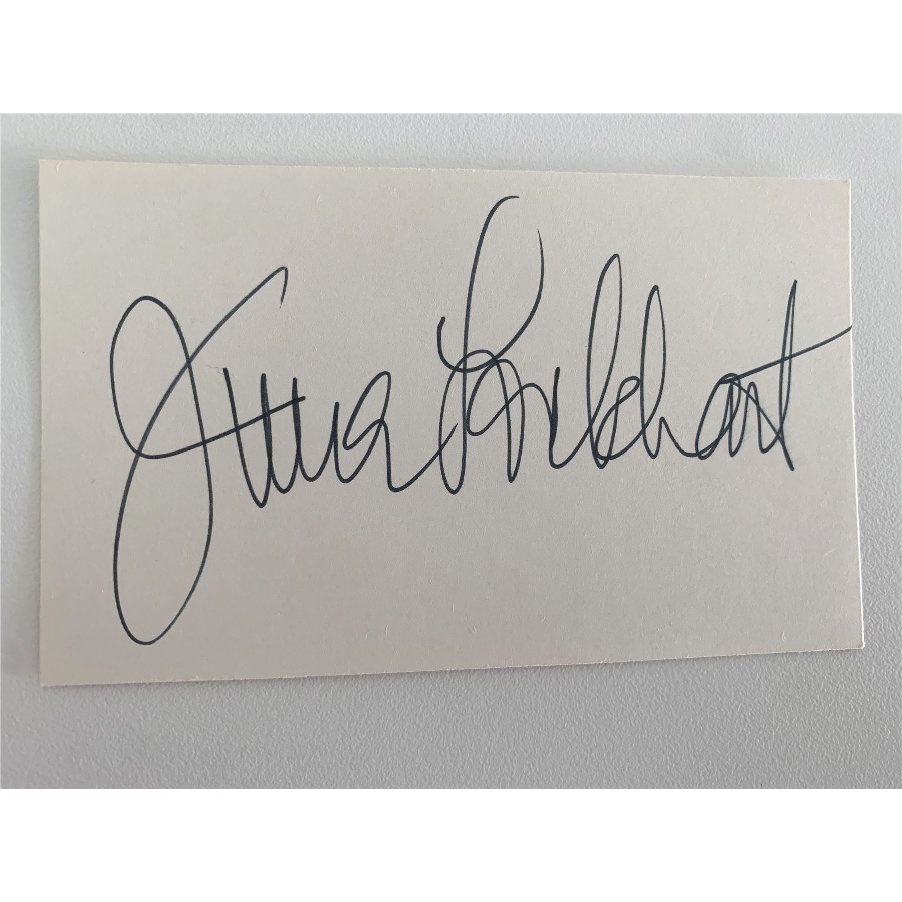 Lassie's June Lockhart original signature
