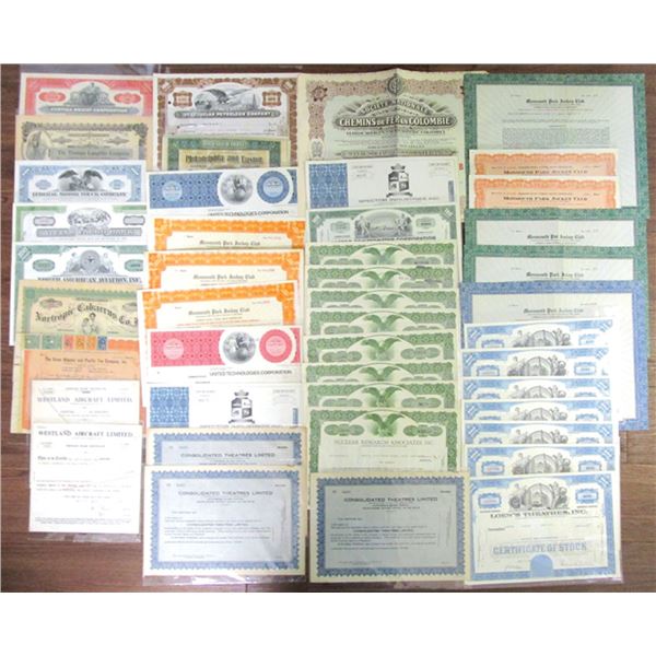 Stock And Bond Certificates Lot Of Over 40 Items Archives