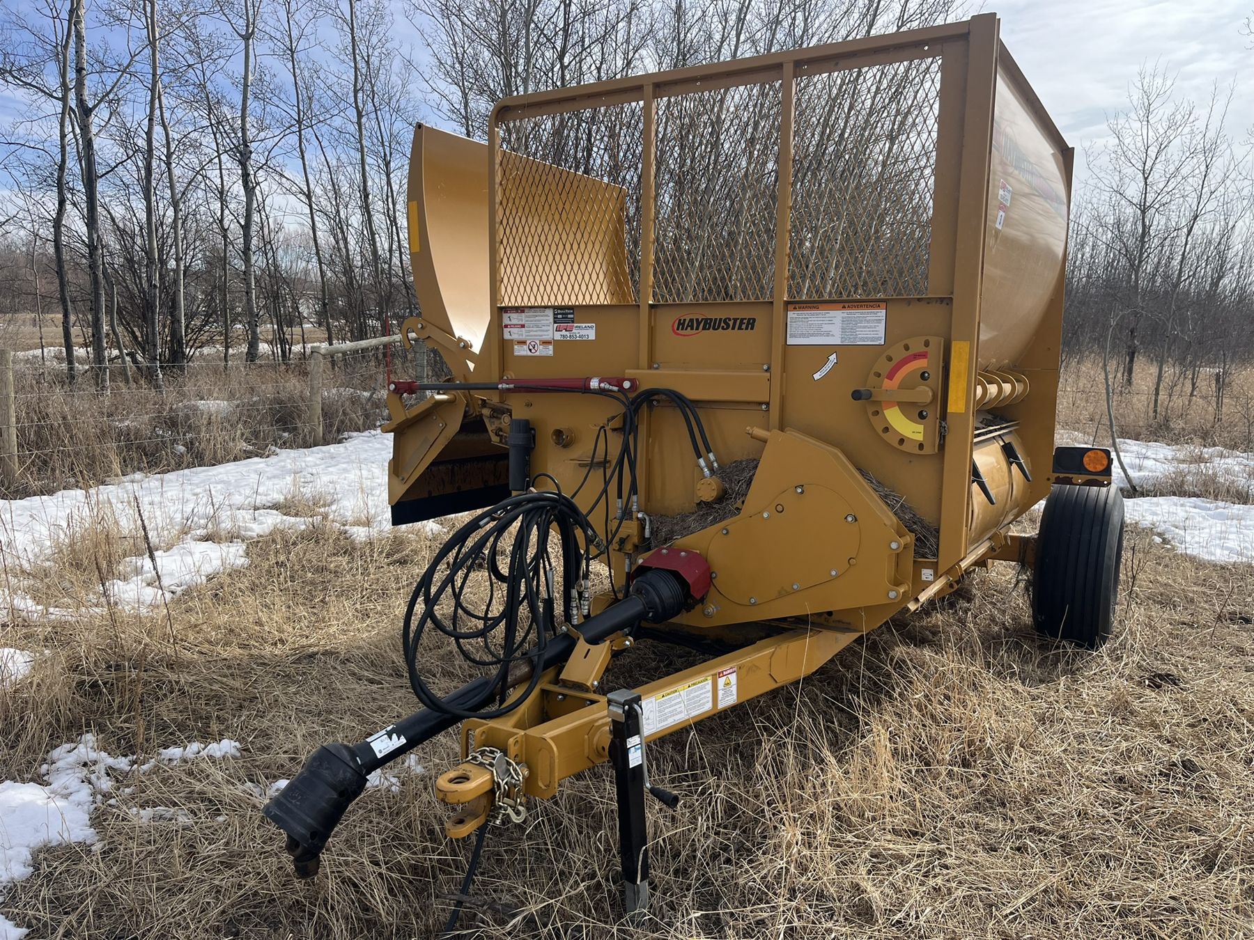 2660 Haybuster Bale Processor, 500 bales, used very little, right hand ...