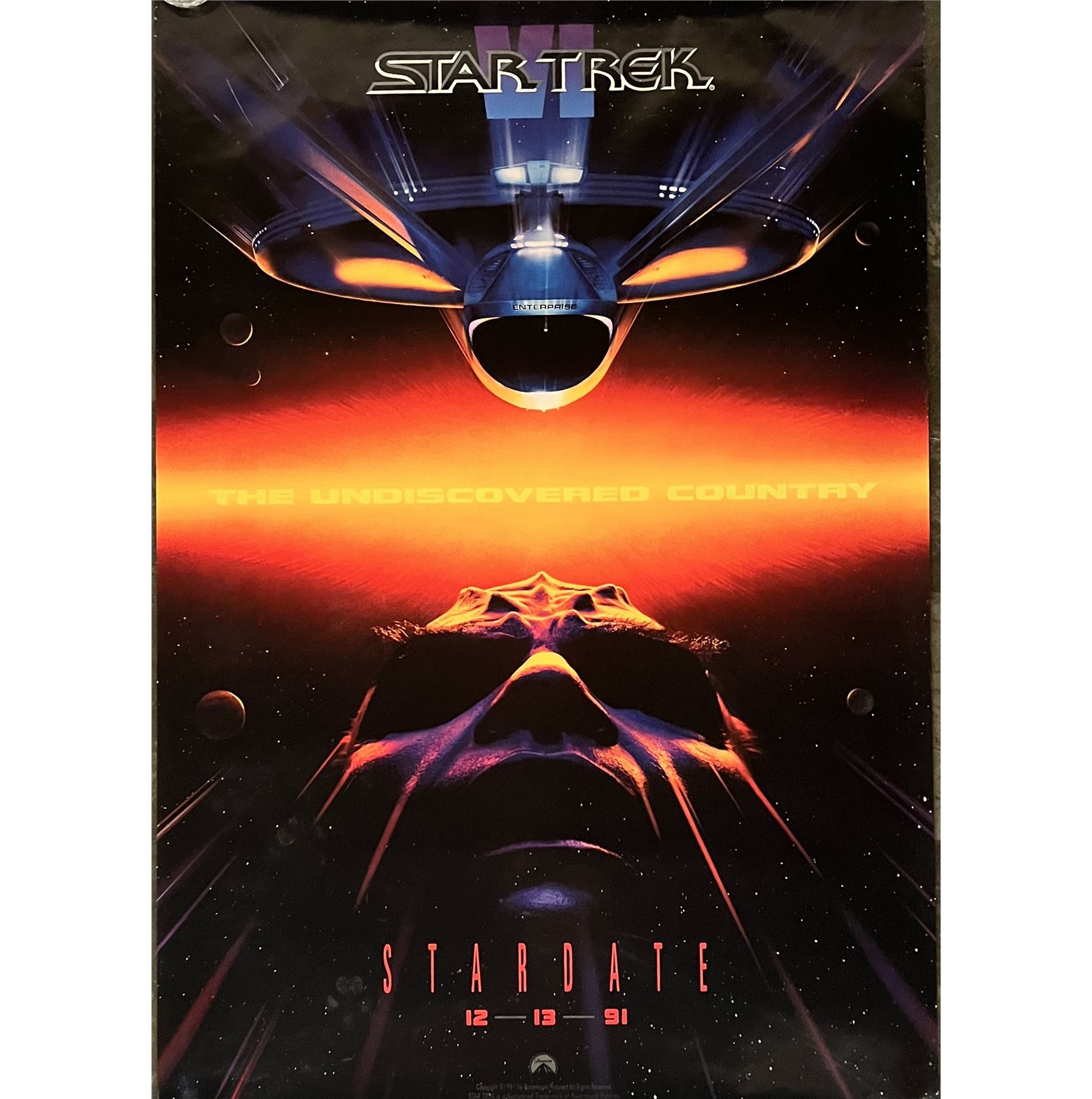 Star Trek VI The Undiscovered Country original movie poster