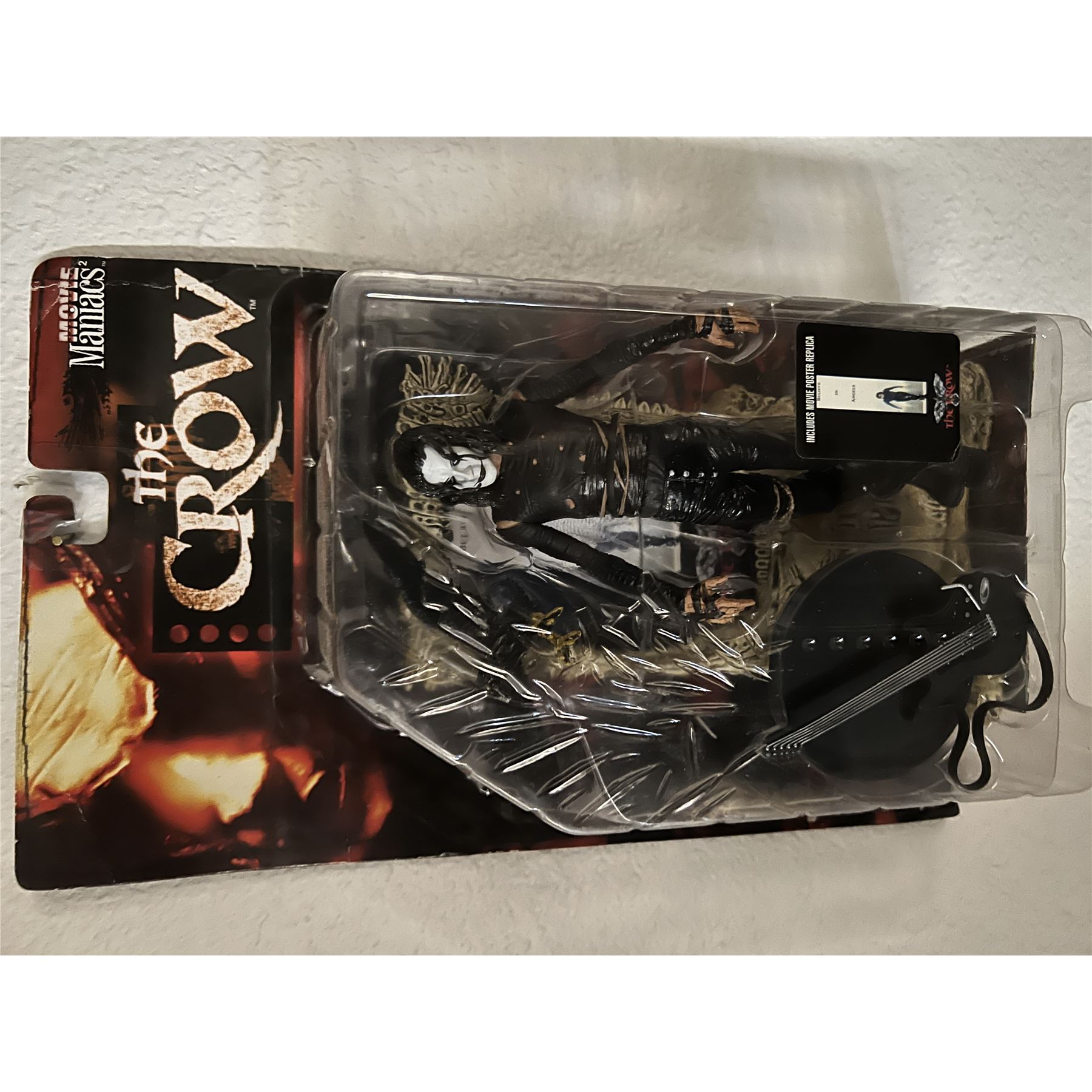The Crow Eric Draven action figure set with bonus movie poster replica