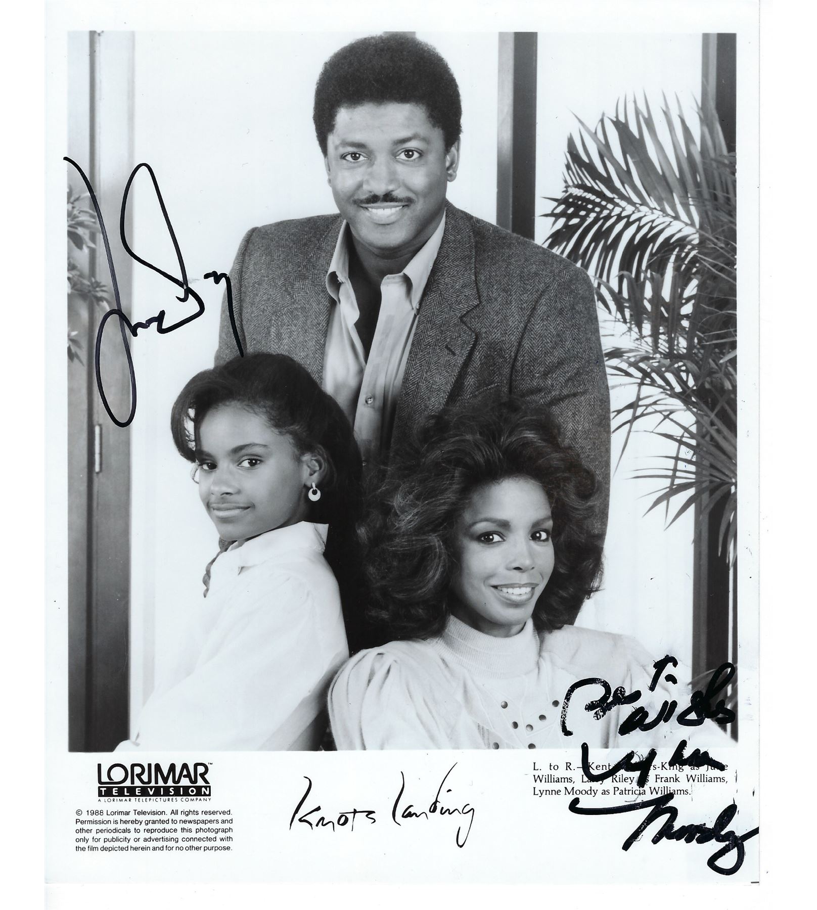 June Williams and Lynne Moody Signed Photo