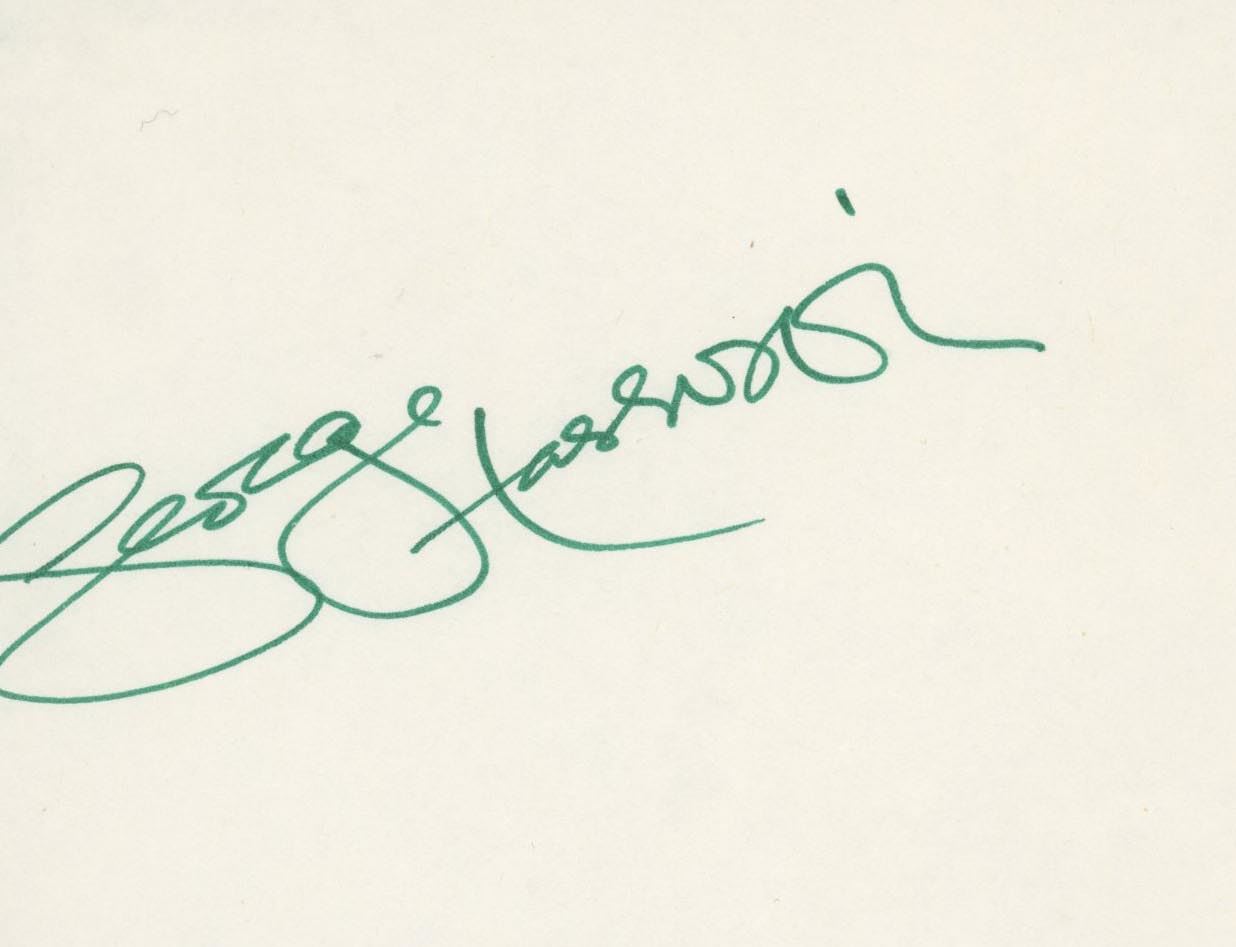 George Harrison signature cut. GFA Authenticated - Test Site