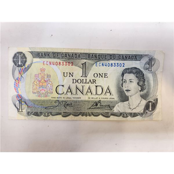 Canadian $1 Bank Note