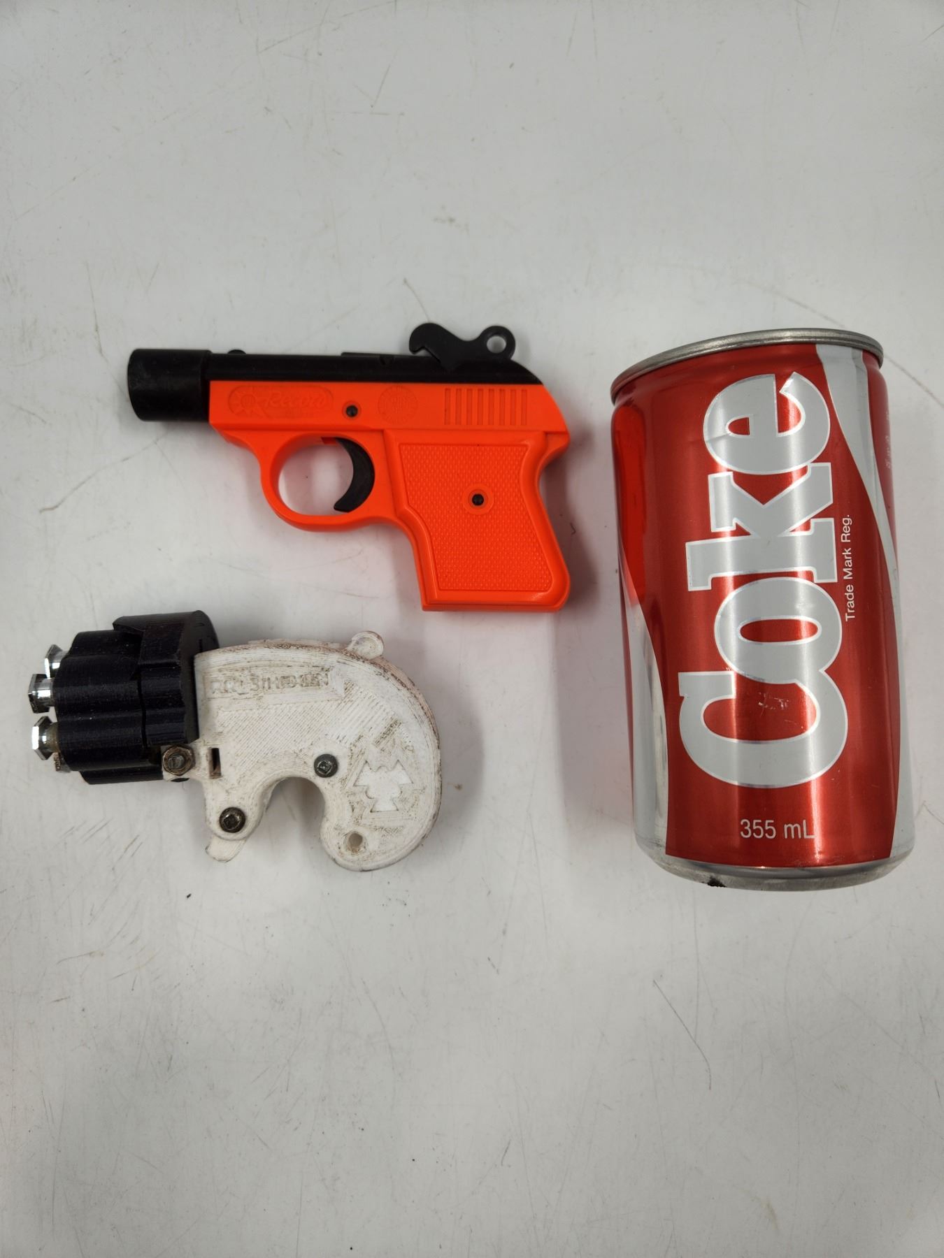 Record Blank 6mm Gun Made in Germany and Homemade Prop Gun