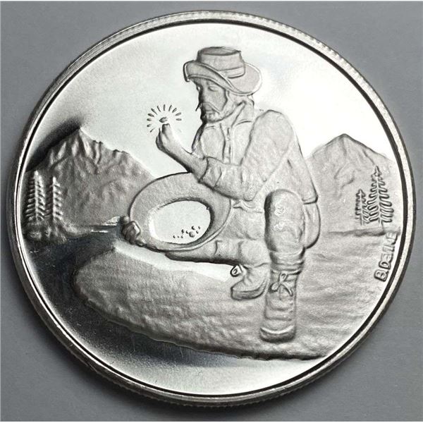 Prospector Design Fractional 1 ozt .999 Silver