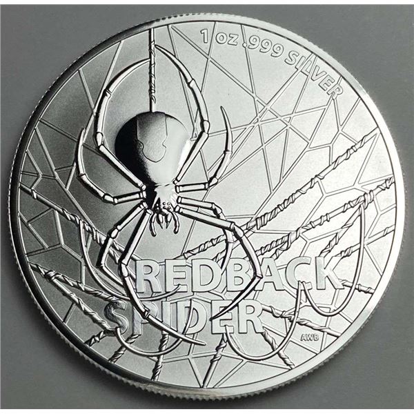 2020 Australia Redback Spider 1 ozt .999 Silver Dollar