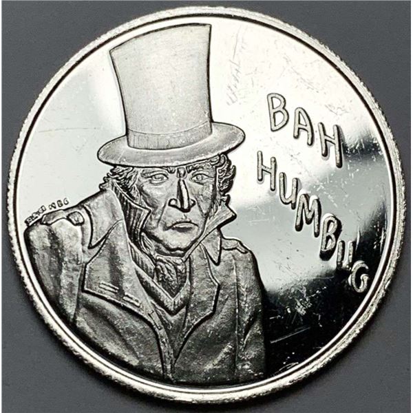 Bah Humbug Proof 1 ozt .999 Silver
