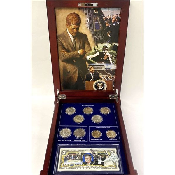 John F. Kennedy Coin & Currency Collection (9-coins)