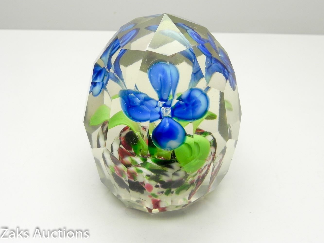 Large Antique Art Glass Paperweight