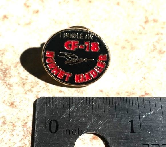 "I Handle the " CF18 Hornet Handler Pins, - Quantity of TEN PINS