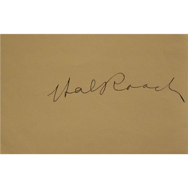 Hal Roach signature slip
