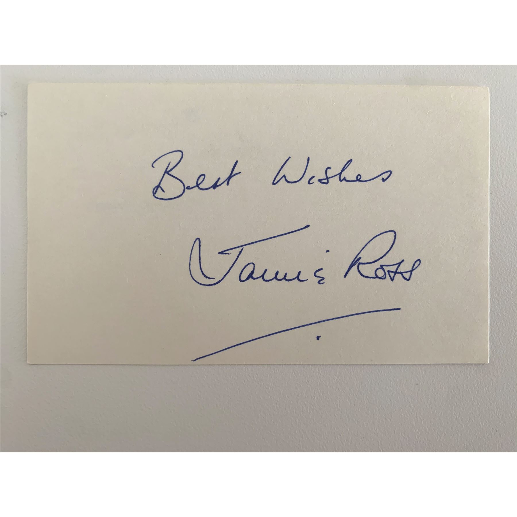 Jamie Ross original signature