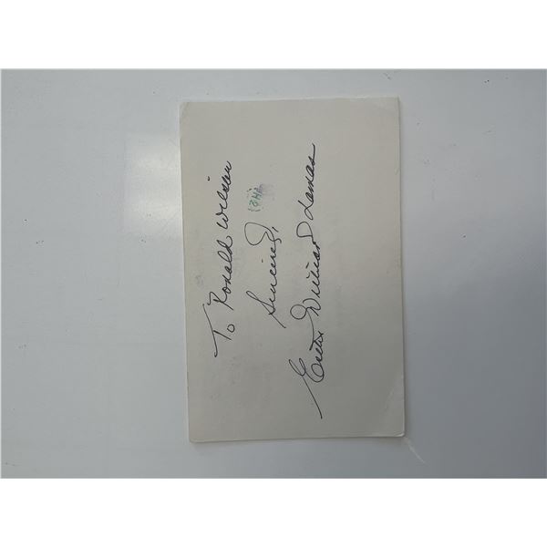 Competitive swimmer and actress Esther Williams original signature ...