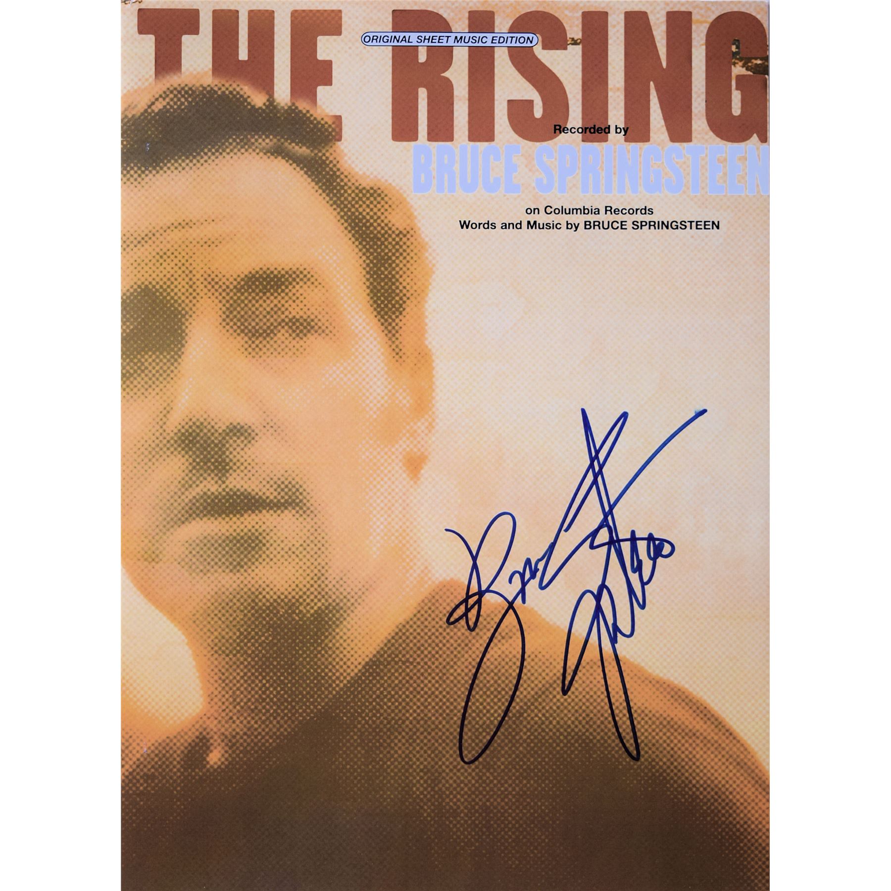 Bruce Springsteen signed The Rising sheet music
