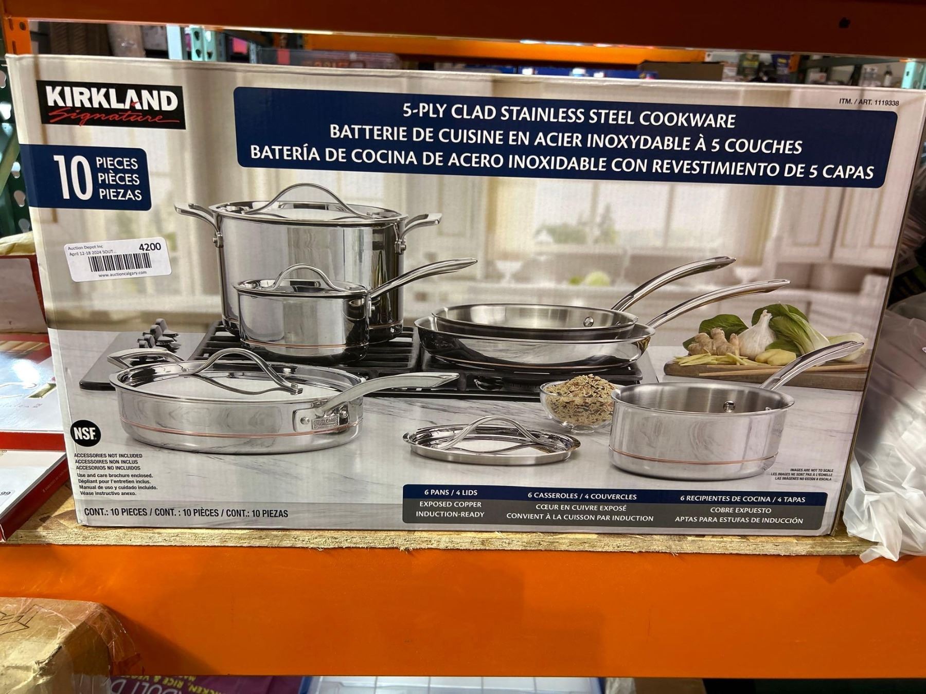 Kirkland signature 10 piece stainless steel cookware set Kirkland signature 10 piece stainless steel cookware set