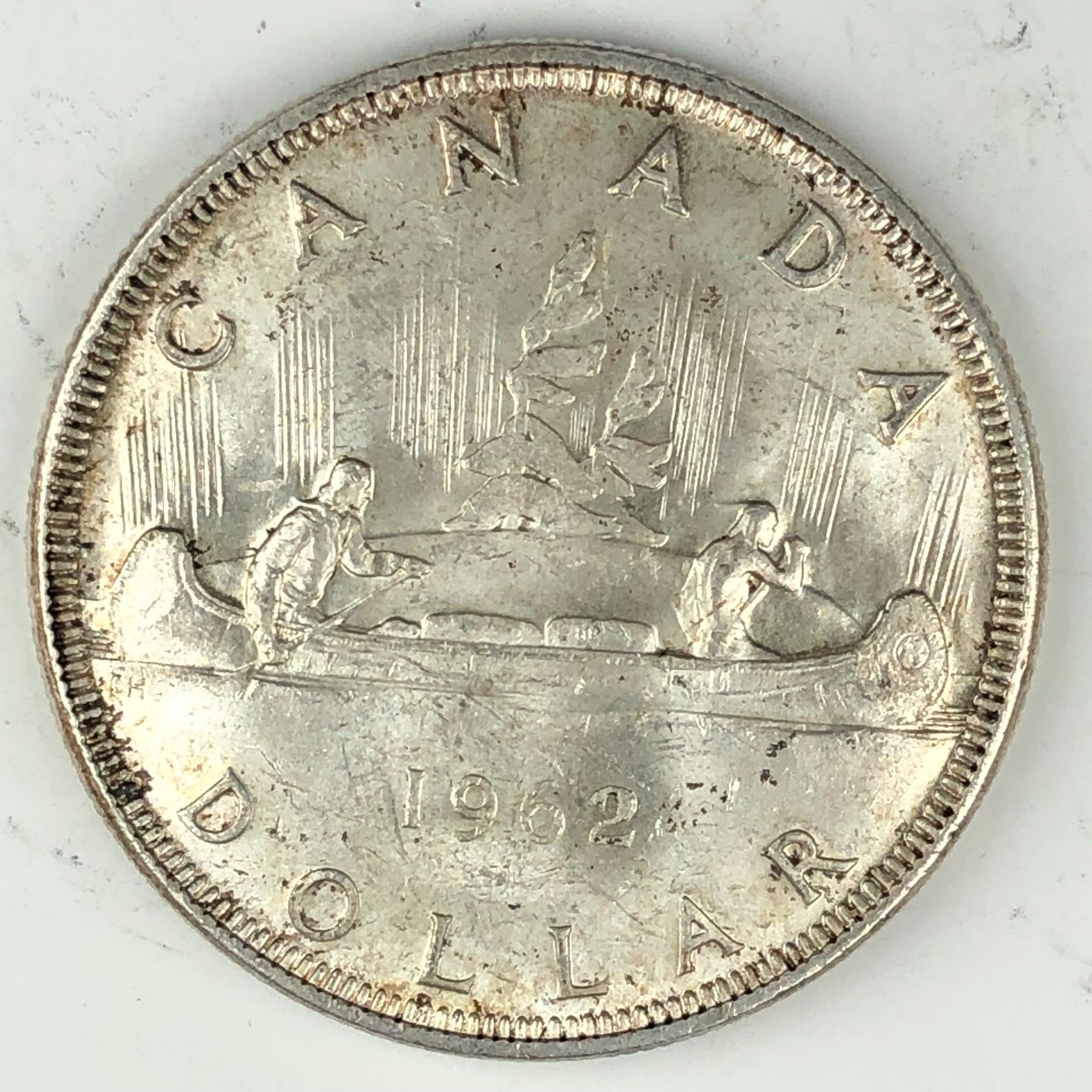 1962 Queen Elizabeth II Canadian Silver Dollar UNC