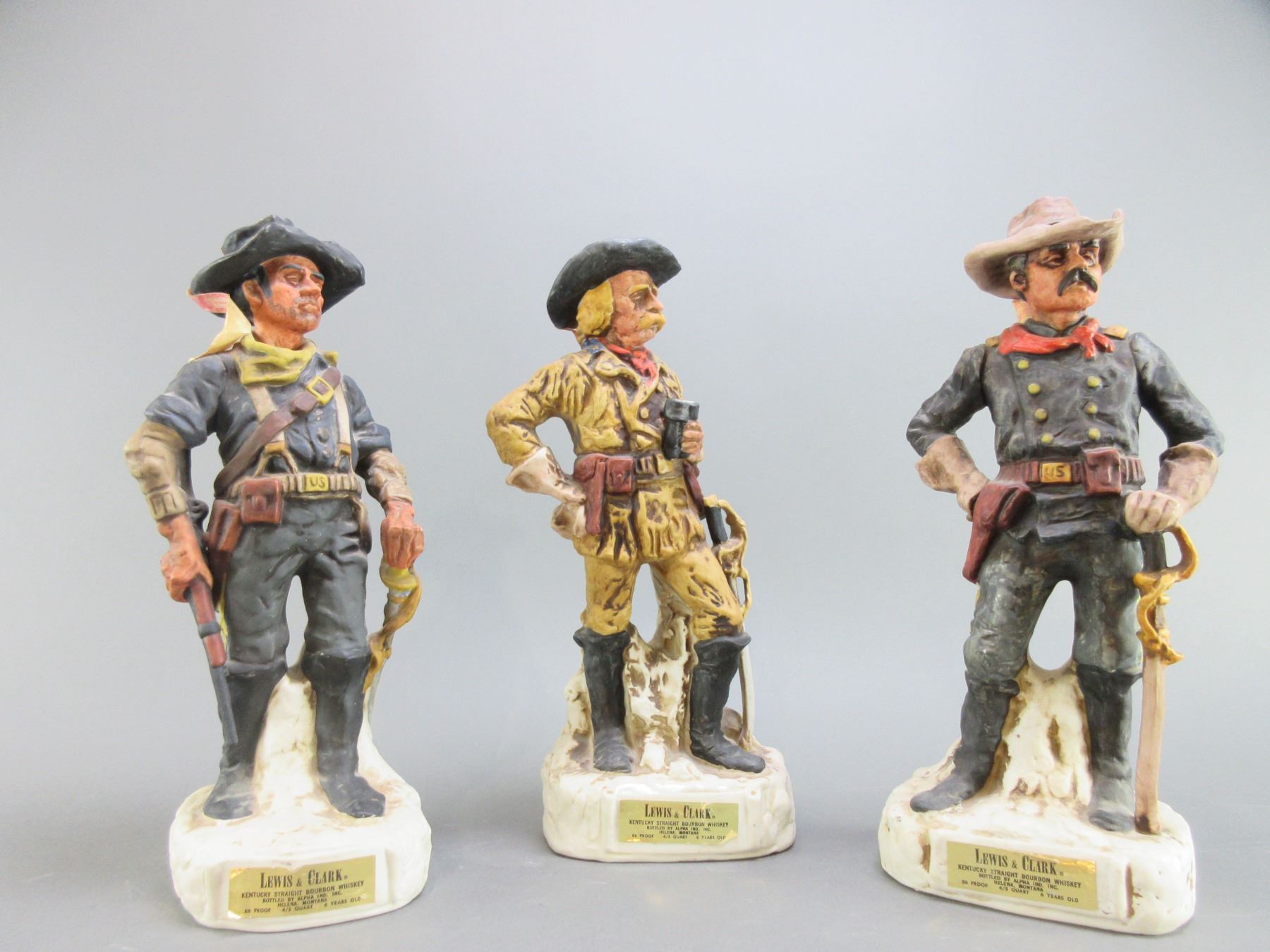 3 Numbered Lewis And Clark Bottles- Little Big Horn Centennial Series ...