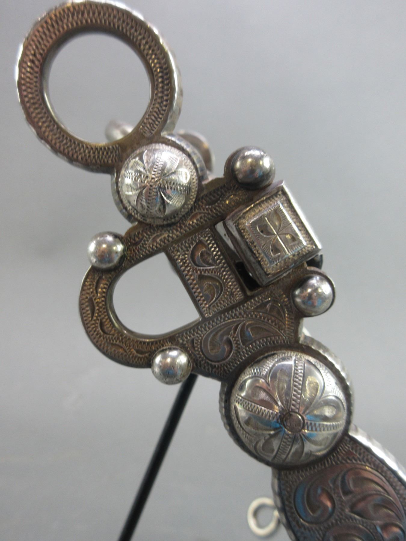 Marked El Gato San Francisco Silver Overlaid Bit- Santa Susanna Cheek ...