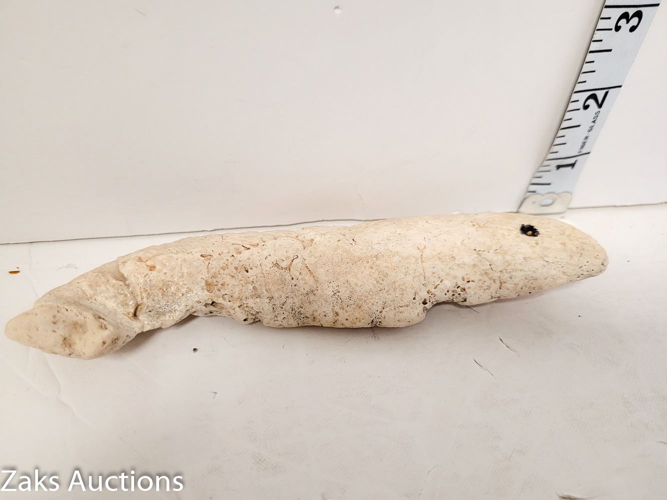 Primitive Hand Carved (ammateur student or child carving?) Whalebone Whale