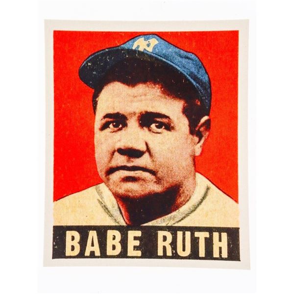 Leaf Gum Co. 1949 "Babe Ruth" Reprint