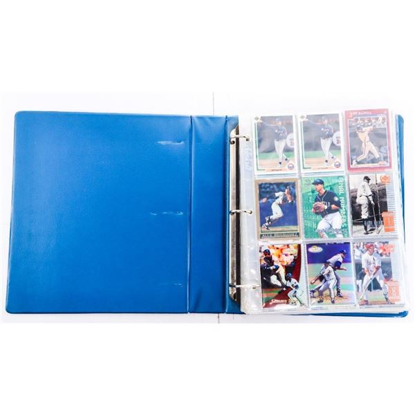 Estate Baseball Card Collection - Over 350 Cards - Blue Binder
