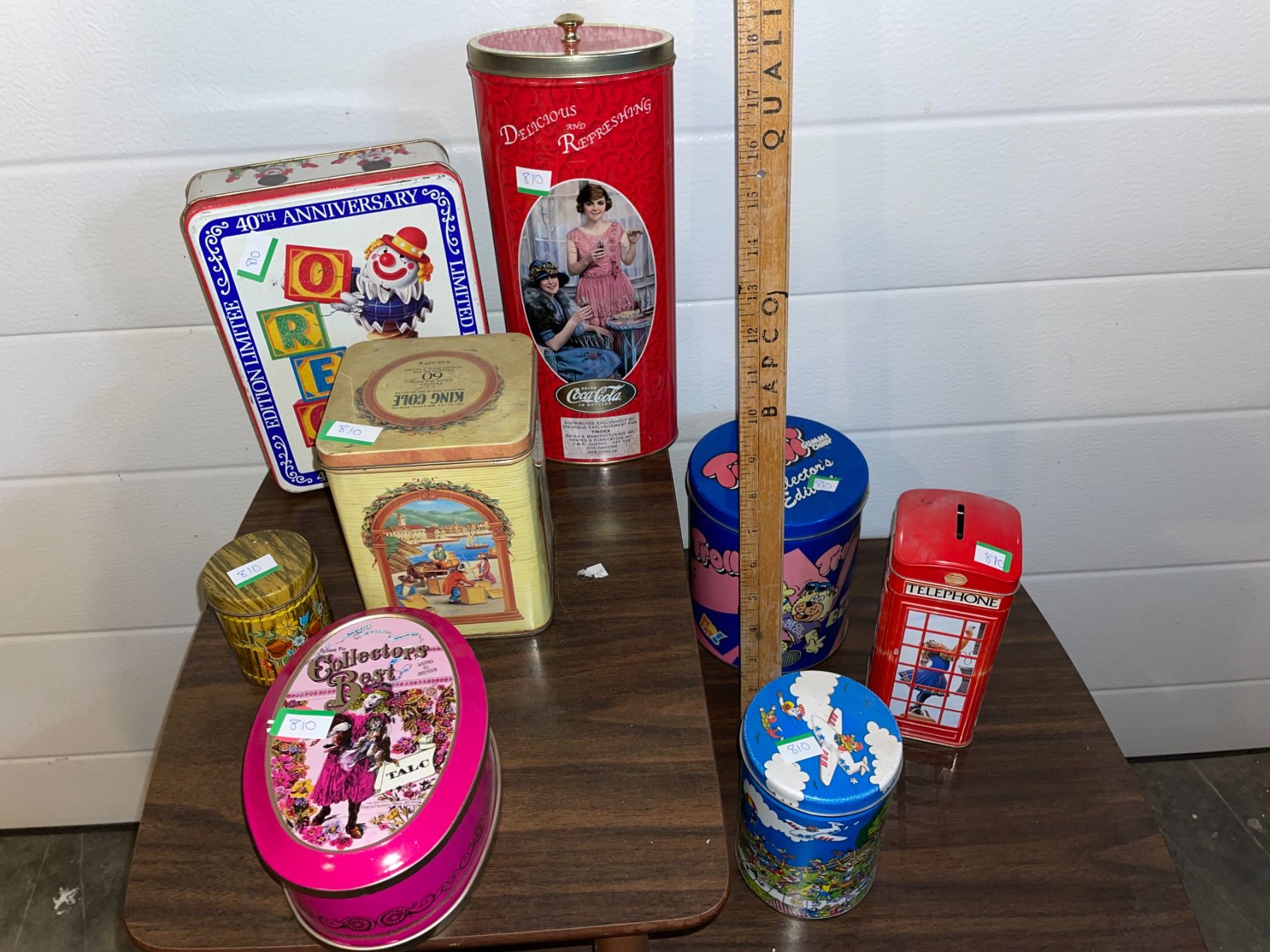 Collection of vintage tins